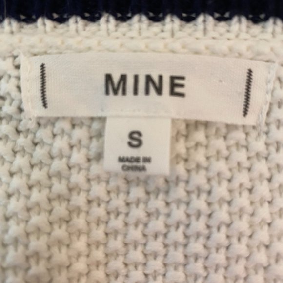 mine | Tops | Mine Brand Black And White Light Academia Preppy Style ...